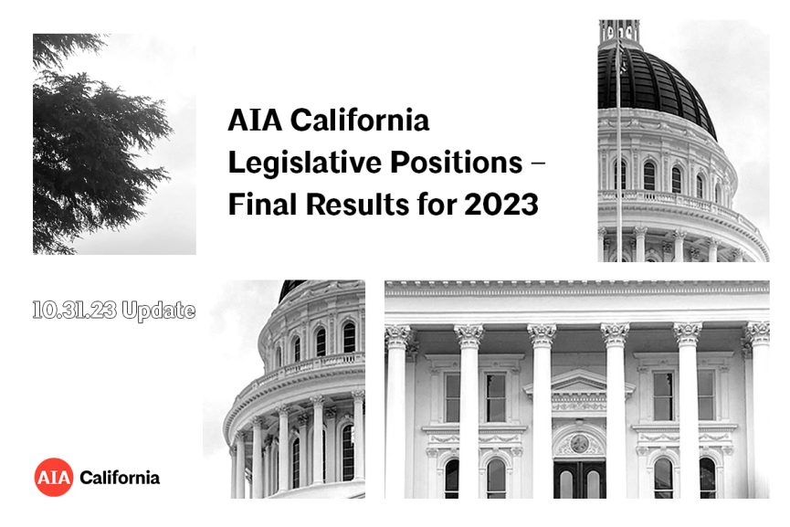 AIA California Legislative Positions â€“ Final Results for 2023 - AIA ...